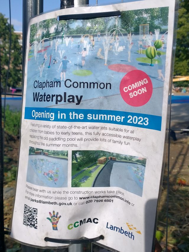 Clapham Common’s all-new free waterpark is open! | Lavender-Hill.uk ...